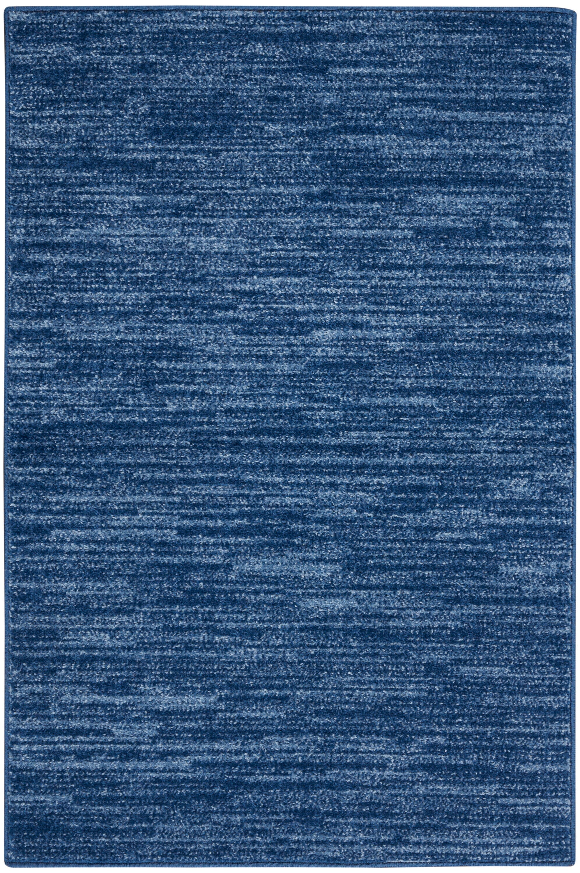 Nourison Essentials Navy Blue Outdoor Rug | Huck & Peck