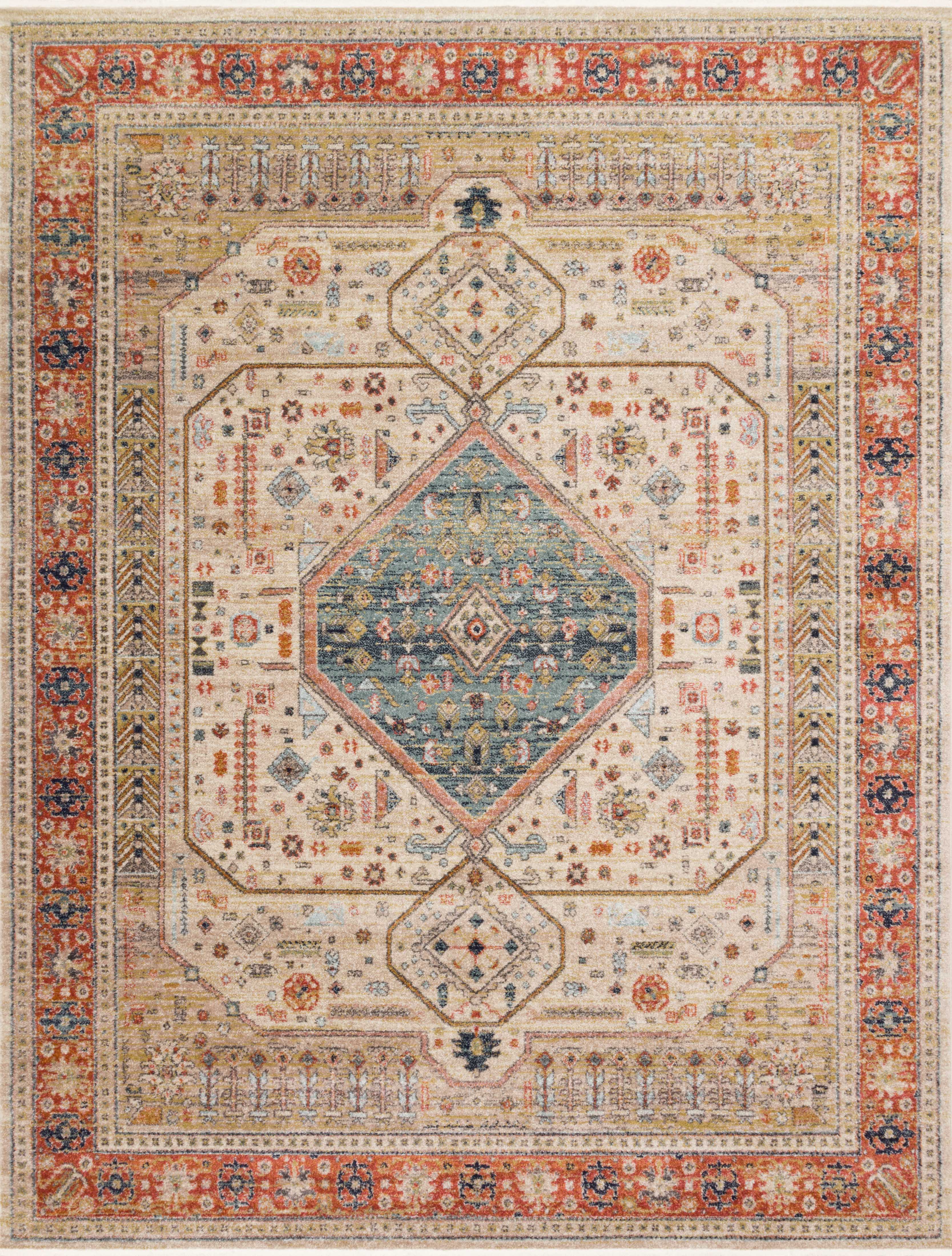 Magnolia Home by Joanna Gaines x Loloi Graham Rug | Persimmon / Ant ...