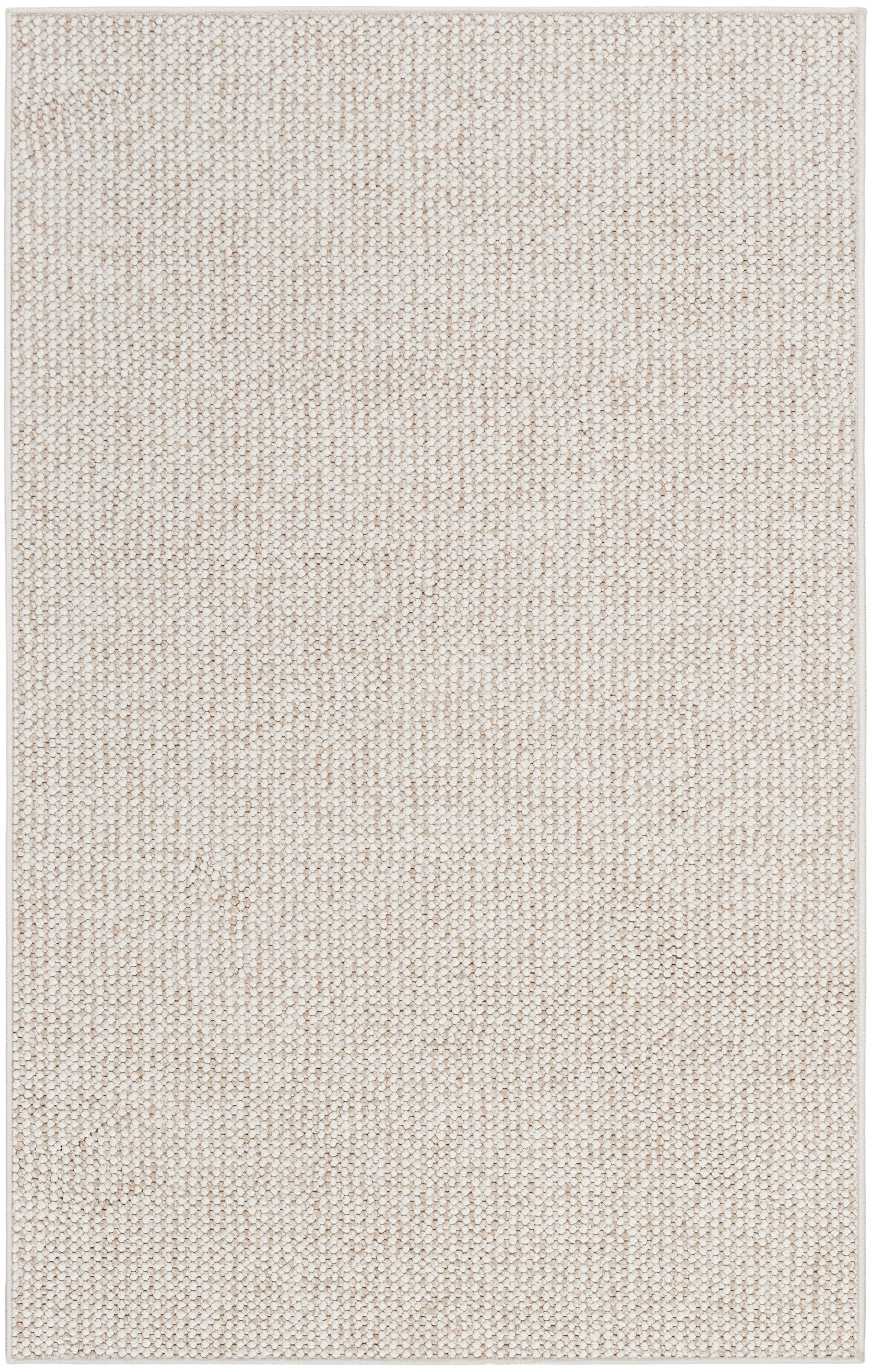 Nourison Natural Texture 2'2' x 3'9' Ivory Beige Farmhouse Indoor Rug ...