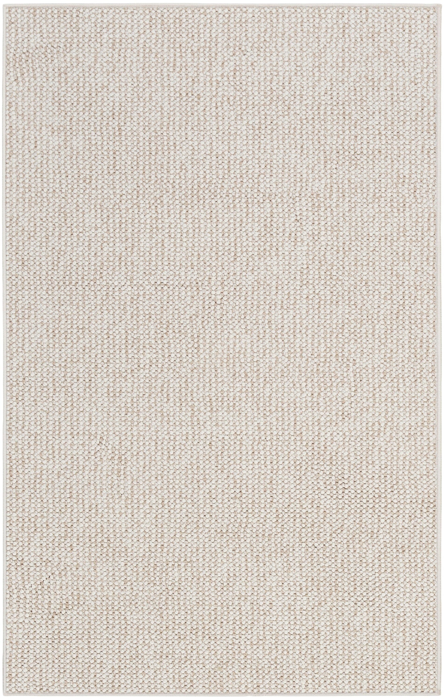 Nourison Natural Texture 2'2' x 3'9' Ivory Beige Farmhouse Indoor Rug ...