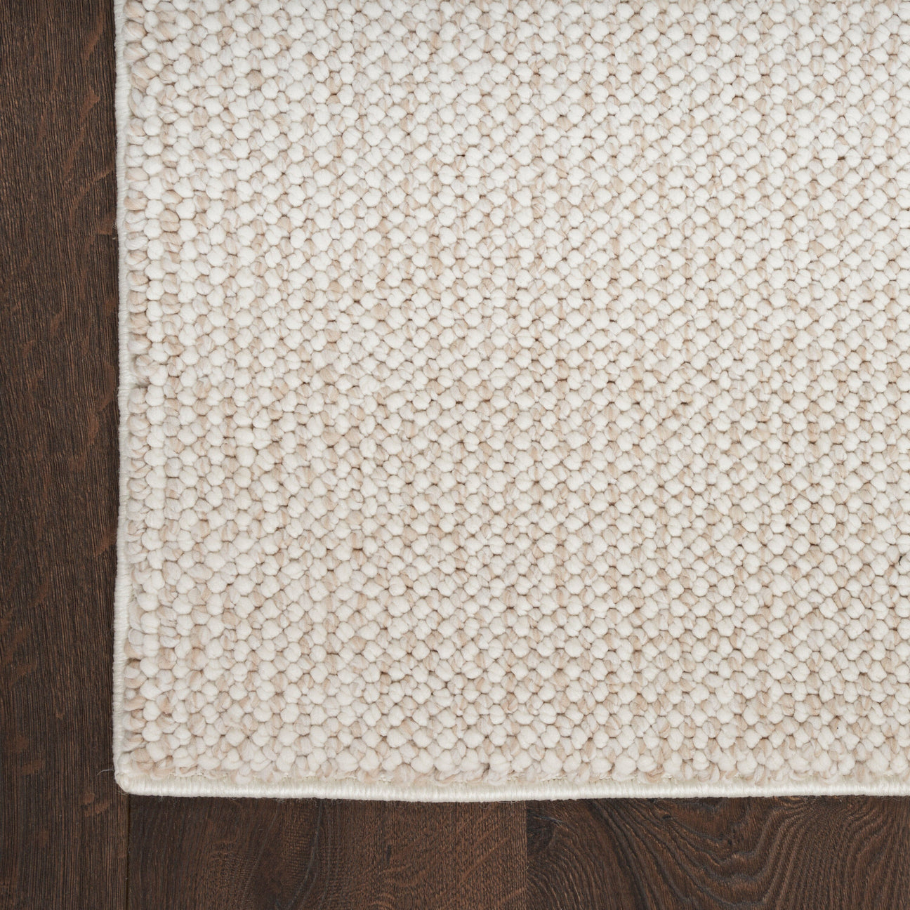 Nourison Natural Texture 2'2' x 3'9' Ivory Beige Farmhouse Indoor Rug ...