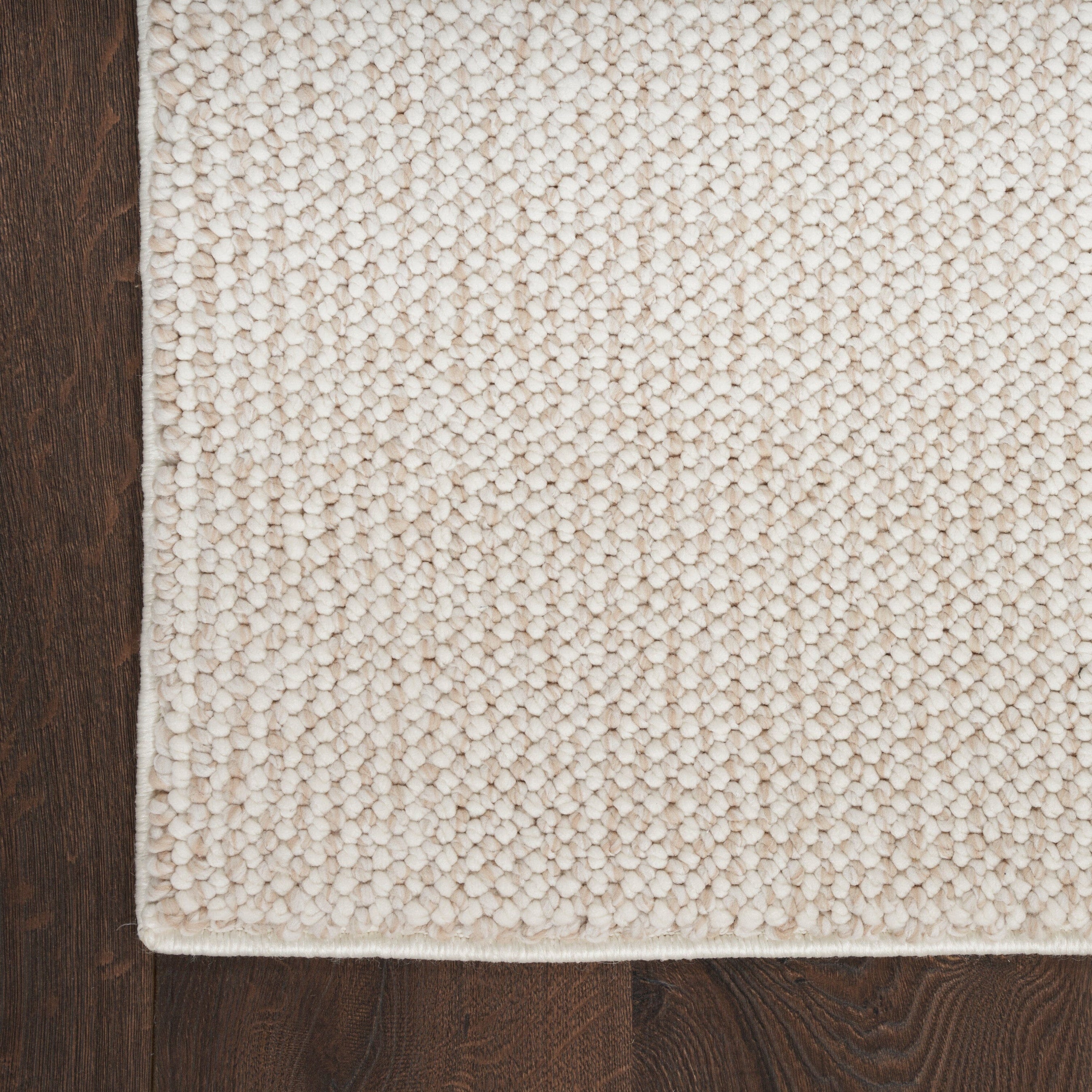 Nourison Natural Texture 2'2' x 3'9' Ivory Beige Farmhouse Indoor Rug ...
