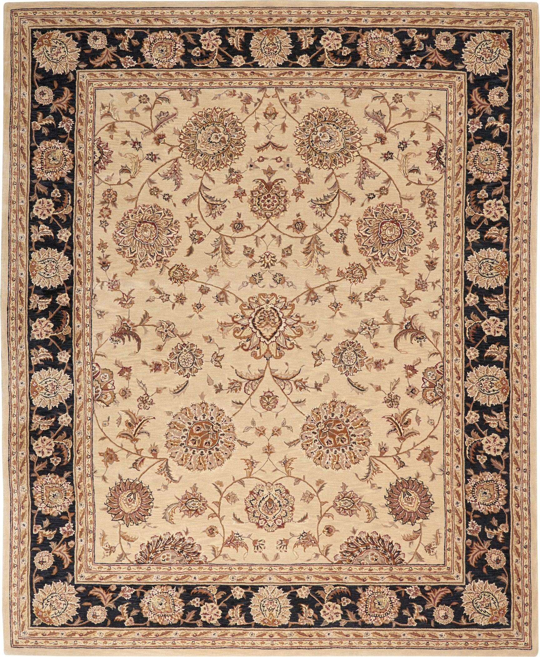 Nourison Nourison 2000 7'9' x 9'9' Beige Traditional Indoor Rug | Huck ...