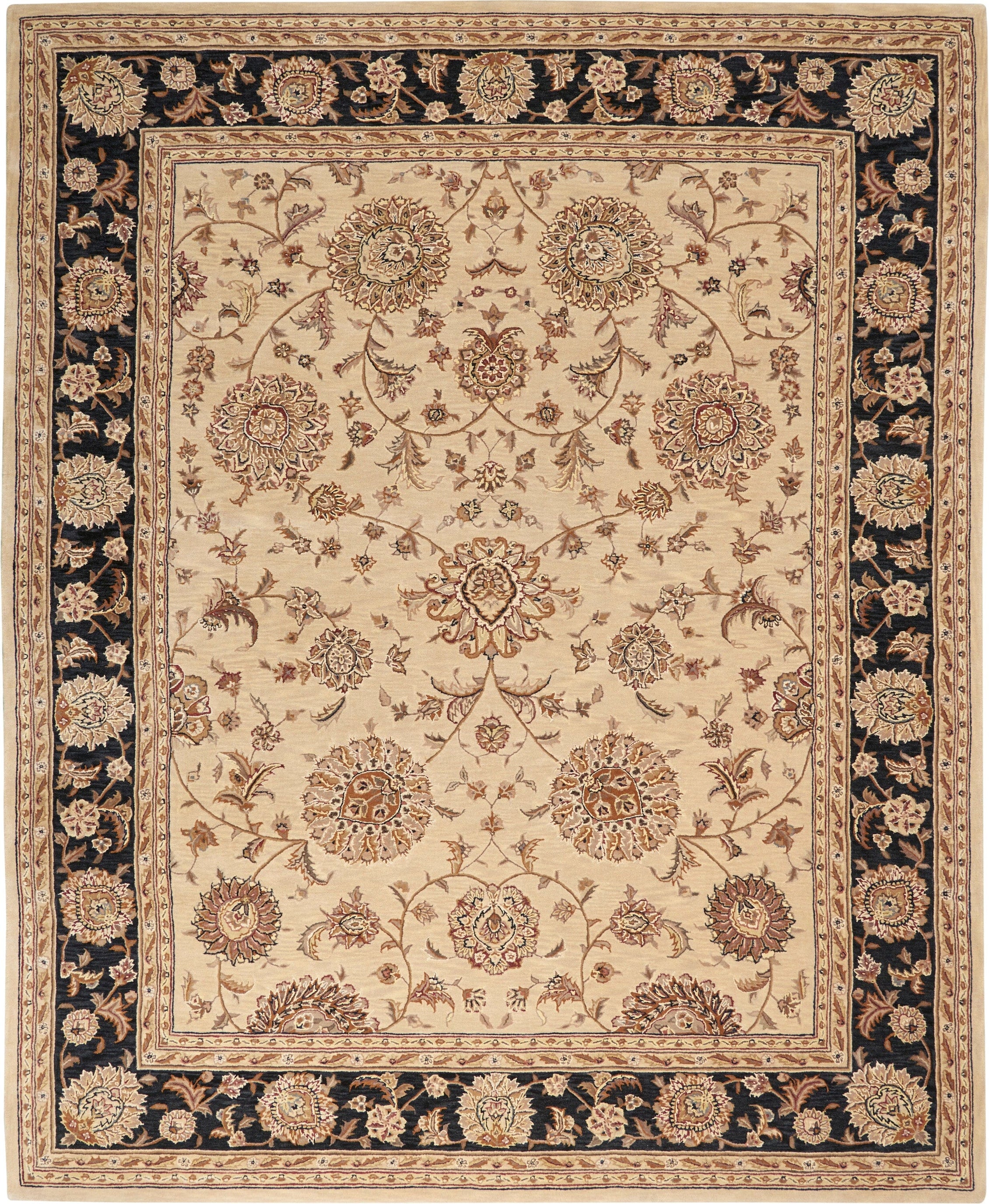 Nourison Nourison 2000 7'9' x 9'9' Beige Traditional Indoor Rug | Huck ...