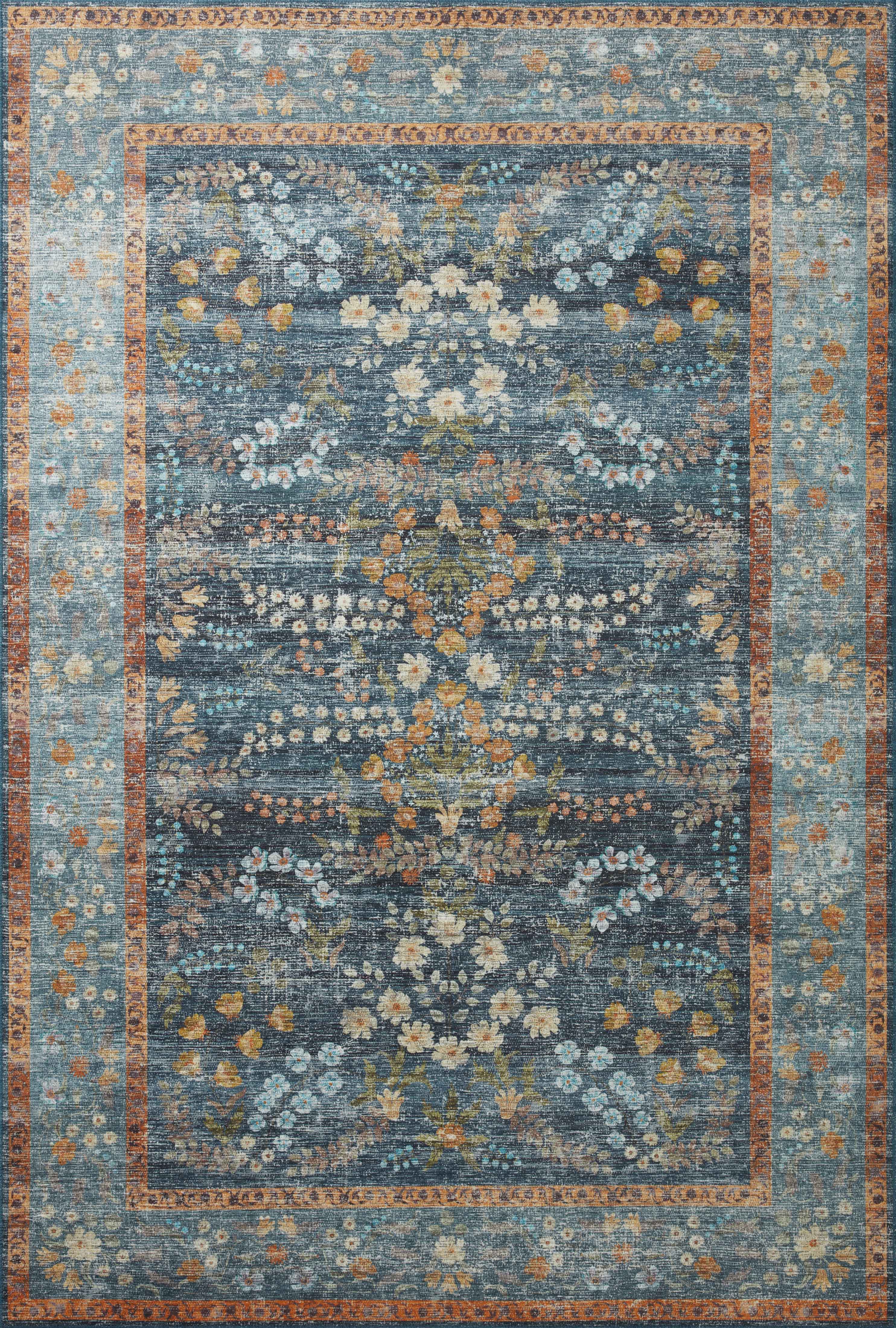 Rifle Paper Co. x Loloi Palais Kensington Rug | Navy | Huck & Peck