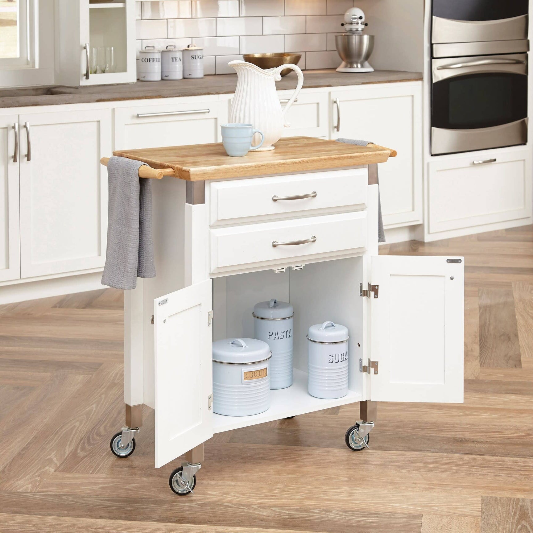 Traditional Kitchen Cart By Dolly Madison | Huck & Peck