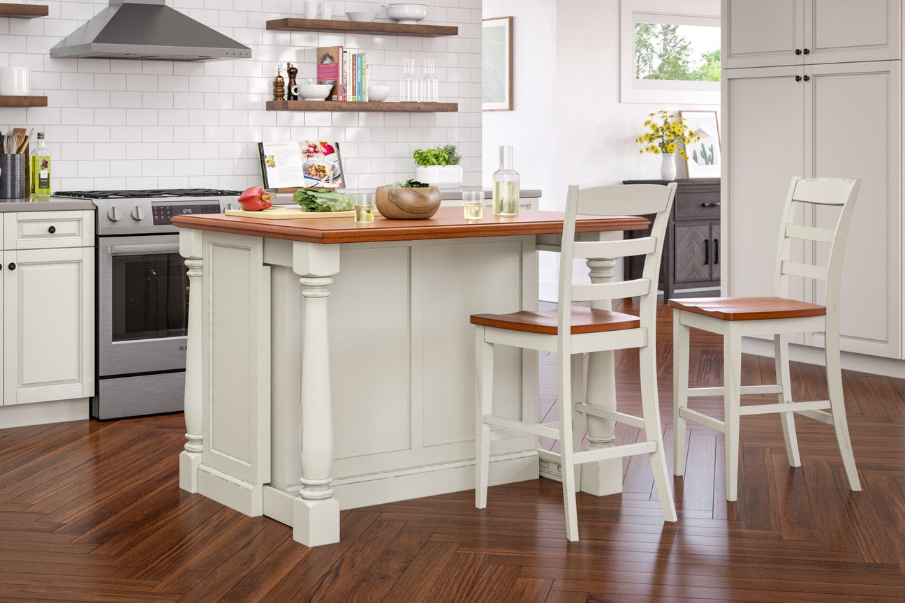 Traditional Kitchen Island Set By Monarch | Huck & Peck