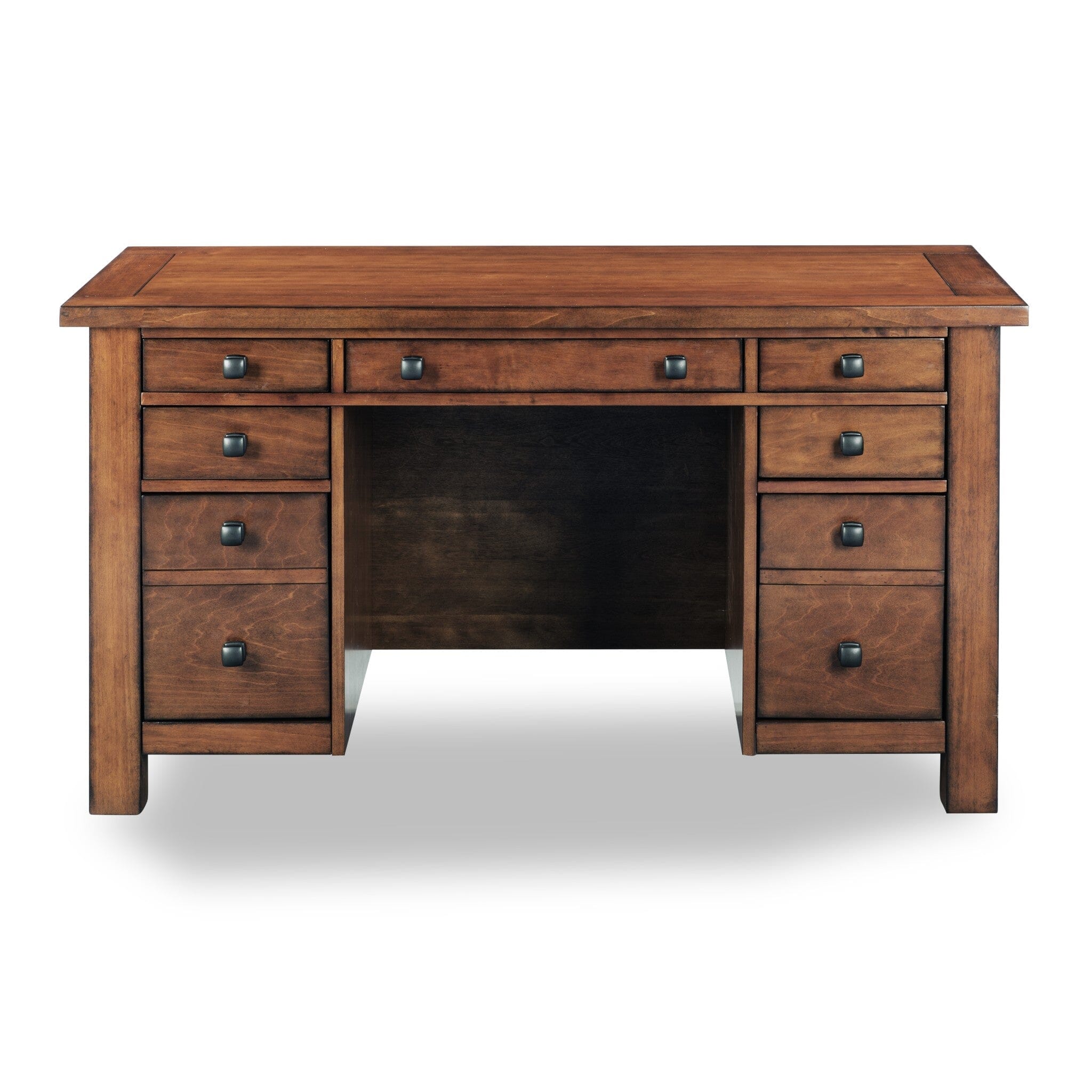 Transitional Pedestal Desk By Tahoe | Huck & Peck